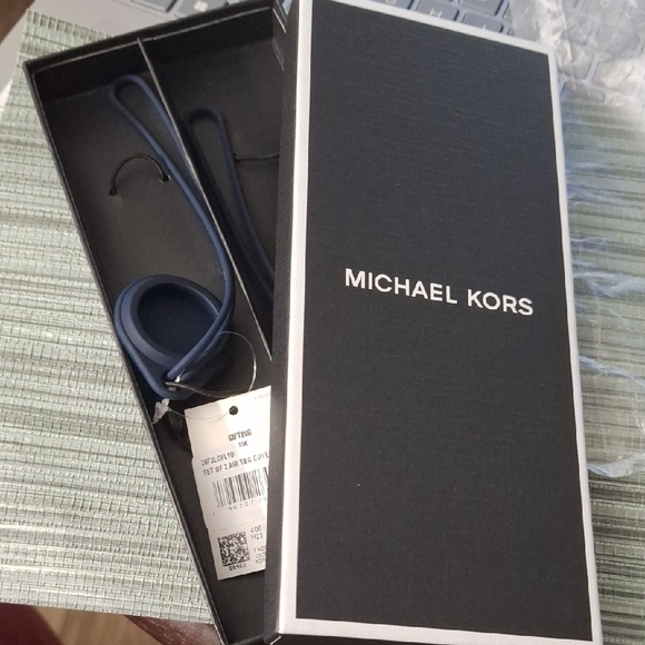 Michael Kors | Other | Michael Kors Navy Blue Air Tag Covers 4 | Poshmark